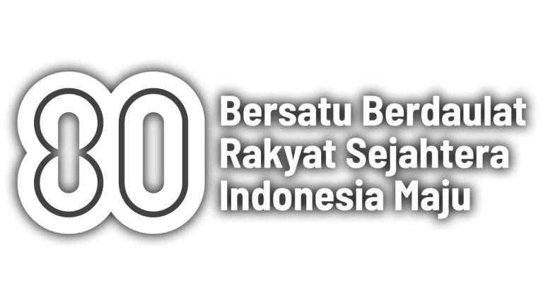 Logo HUT RI 80 Putih Background Transparan Teks Kanan Format PNG ...